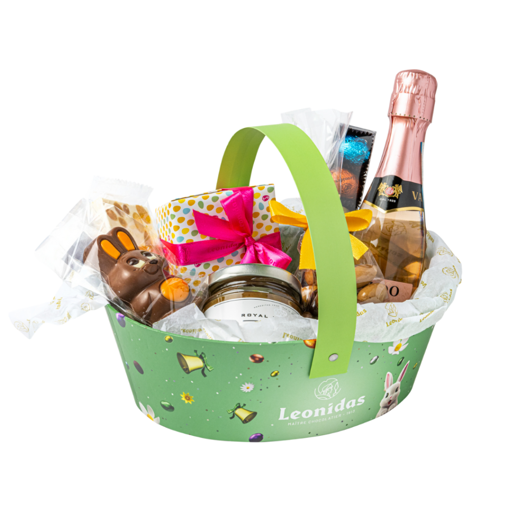 Cos Paste Green | Leonidas - Ciocolată Belgiană