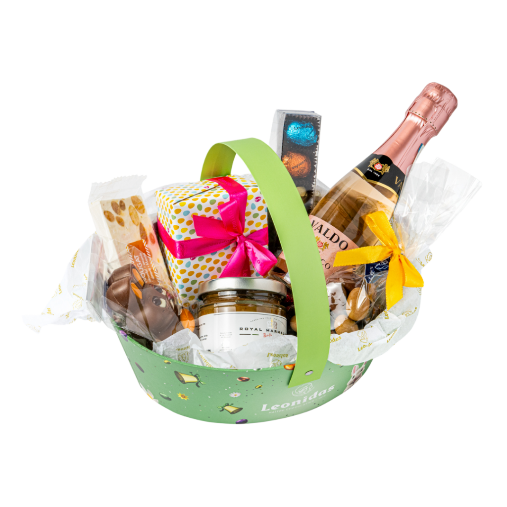 Cos Paste Green | Leonidas - Ciocolată Belgiană