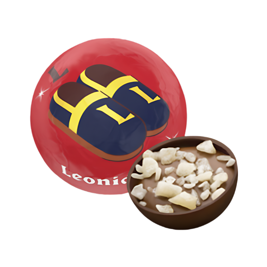 Saint Nicholas Ball Sparkling Praliné Dark | Leonidas - Ciocolată Belgiană