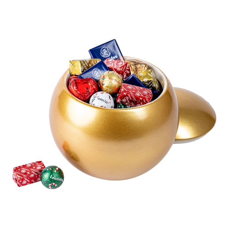 Bomboniera Gold Noel | Leonidas - Ciocolată Belgiană